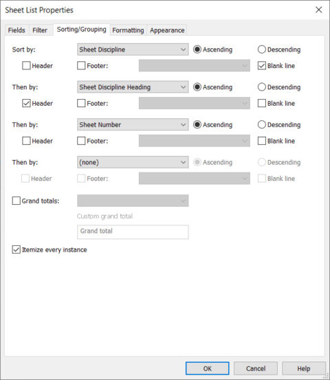Sorting Revit Drawing Lists | myBIMteam